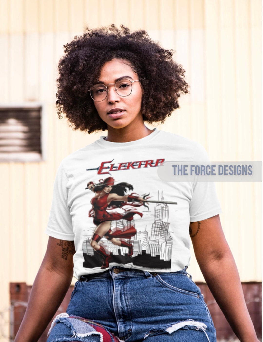 Elektra, the Force Designs, Marvel Comics, Mcu,unisex Jersey Short ...