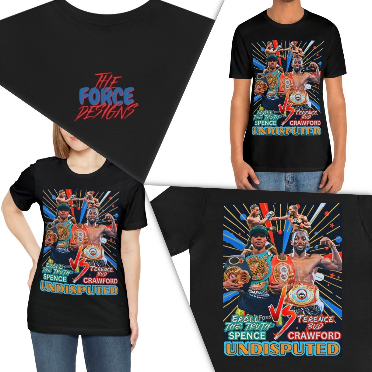 Crawford Vs Spence, the Force Designs, Welterweight, Undisputed, Terence Crawford, Eroll Spence ...