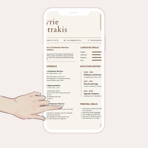 Ats Resume With Cover Letter Template Modern Porefessional Editable ...