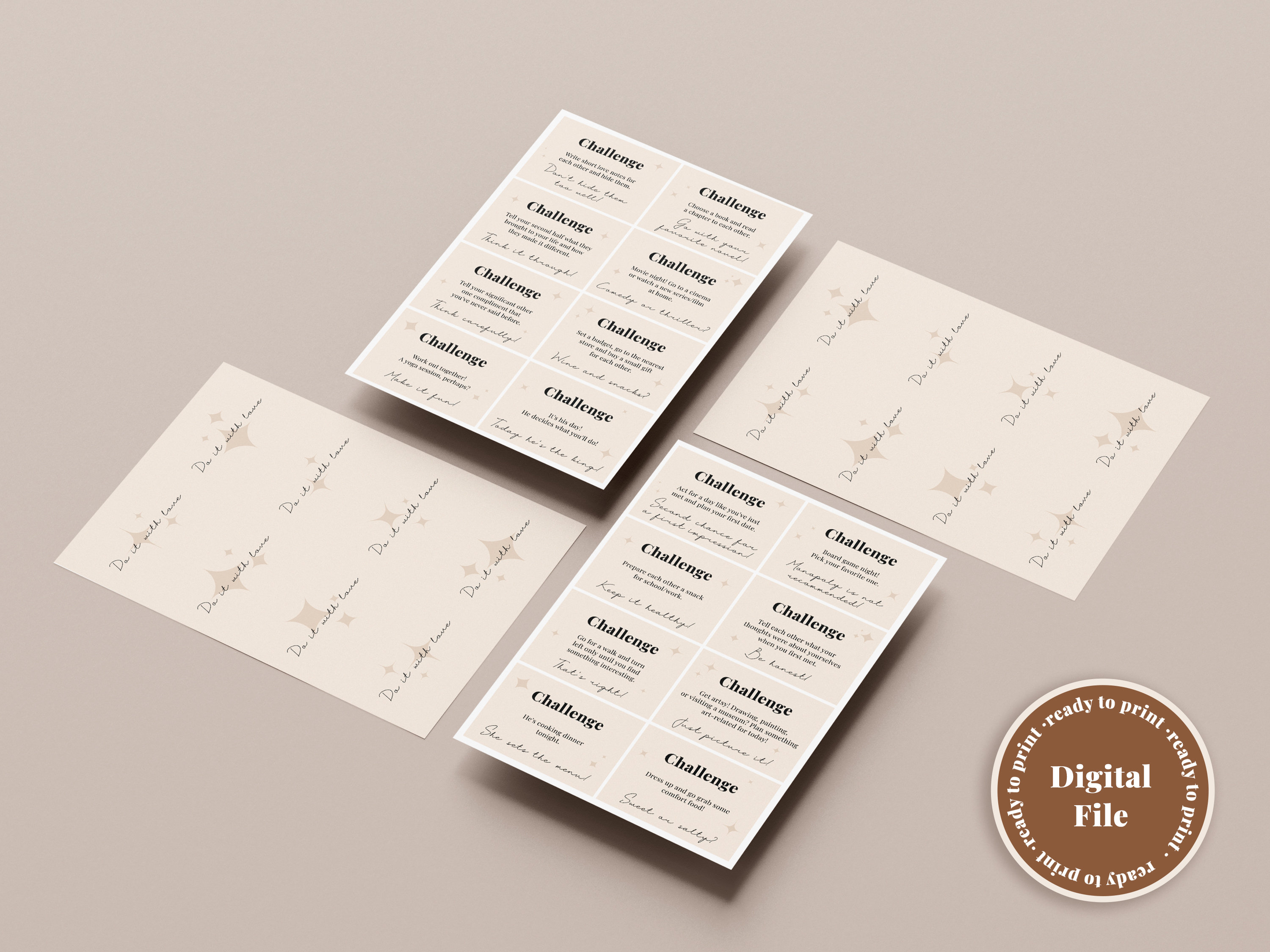 Couple Challenge Game | Couple Challenge Cards | Couples Question ...