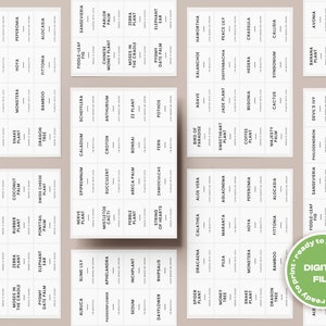 156 Plant Name Tag Stickers to Print | Plant Name Labels | Plant ...