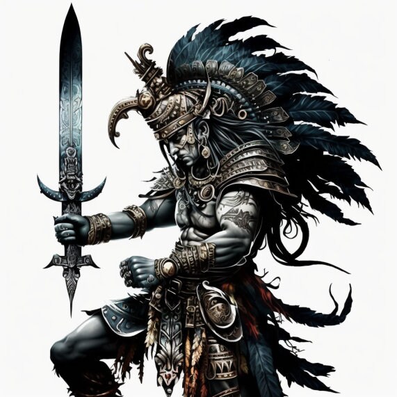 Aztec Warrior Detailed Images, Aztec Leopard Fighter Warrior, Woman and ...