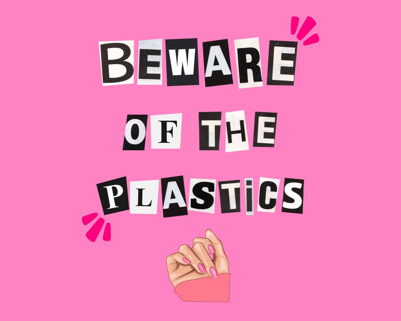 Mean Girls Pink Theme Birthday Party Posters X 5 Etsy