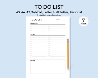 Weekly to Do List for Your Priorities, Routines and Goals, Weekly Daily ...