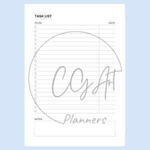 Task List Template, Printable to Do List, Task Tracker - Etsy