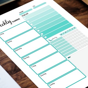 Minimalist Printable Weekly Planner for Planning Your Week to Do List ...