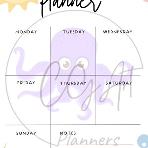 Minimalist Printable Weekly Planner for Planning Your Week to Do List ...