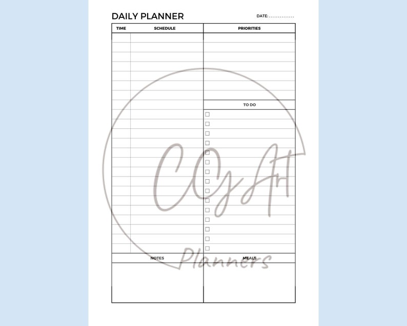 Daily Planner for Your Goals, Routines and Priorities, Daily Task List ...