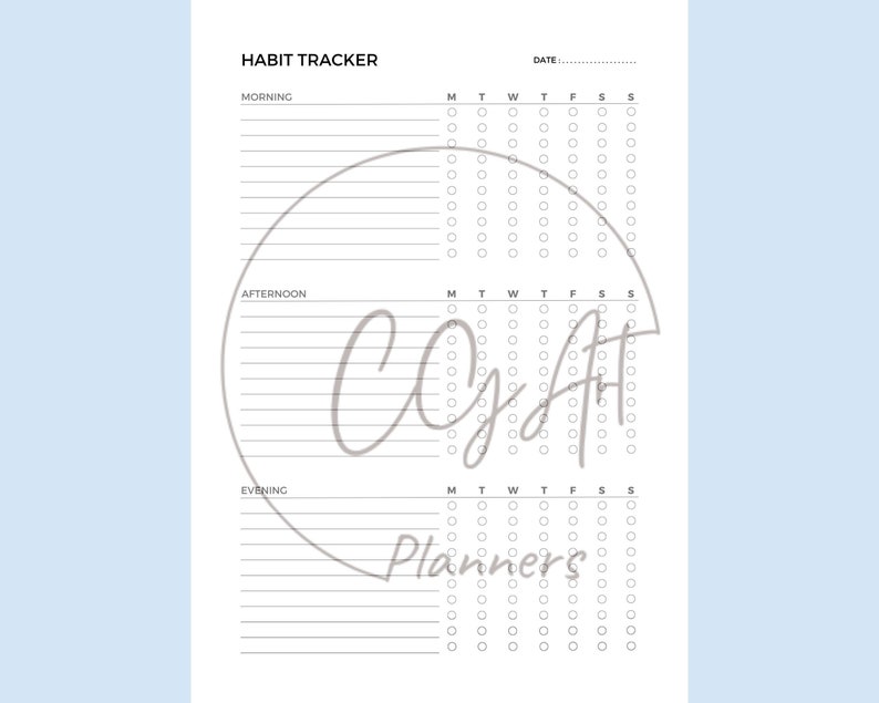Daily Habbit Tracker to Keep Your Routines, Task Tracker, Routine Check ...
