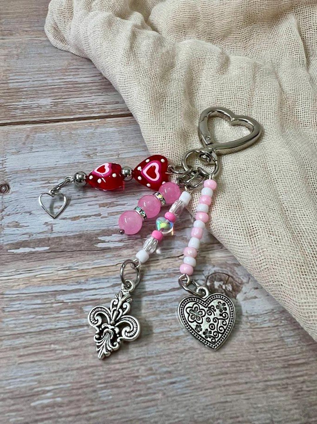 Silver Valentine Purse Charm - Etsy