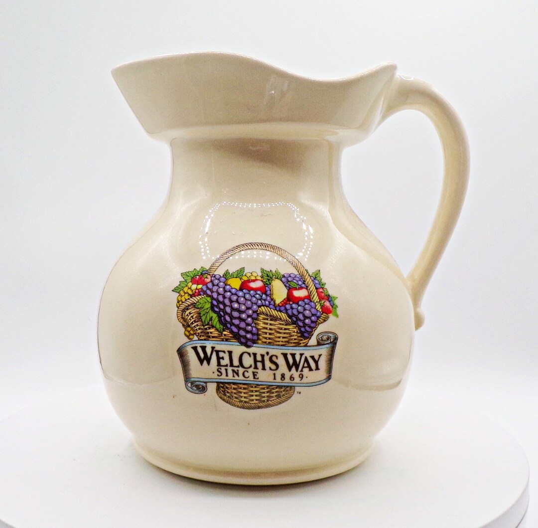 Vintage Mccoy Pottery Pitcher: 1969 Welch's Grape Juice Jug - Etsy