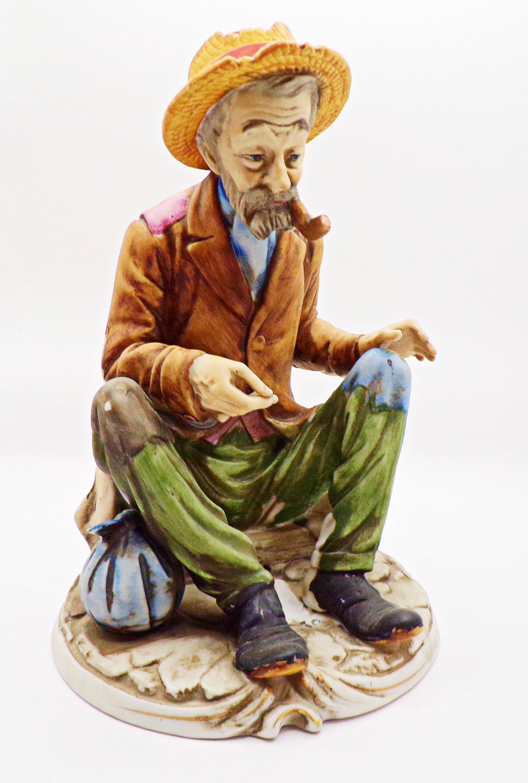 Vintage European China Old Hobo Man Figurine, Porcellan D'arte ...