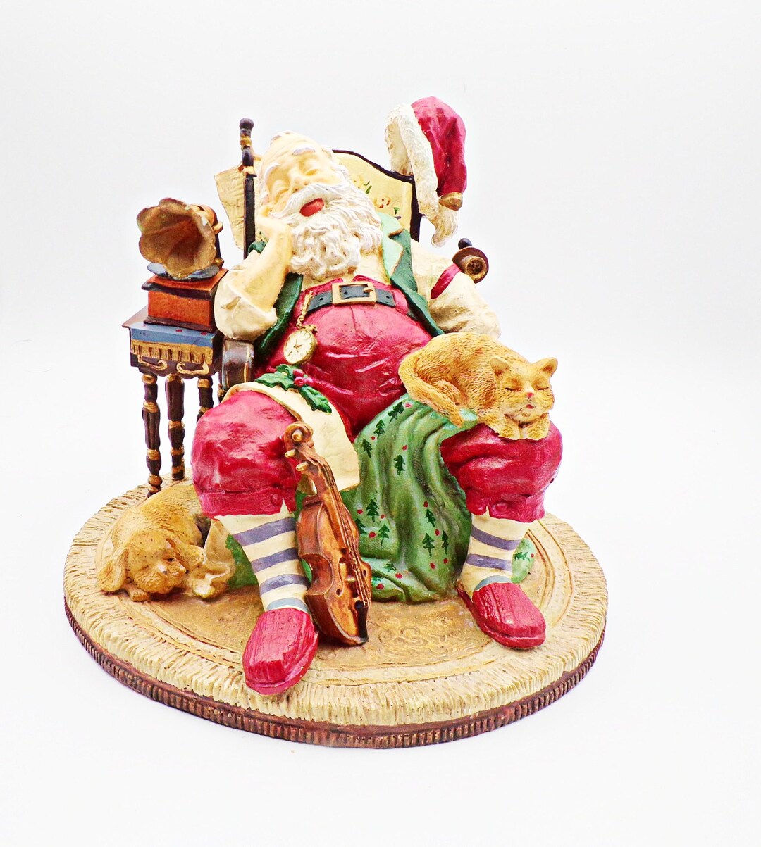 RARE Vintage Santa Claus Snoozing: Perfect Holiday Gift or Decoration ...