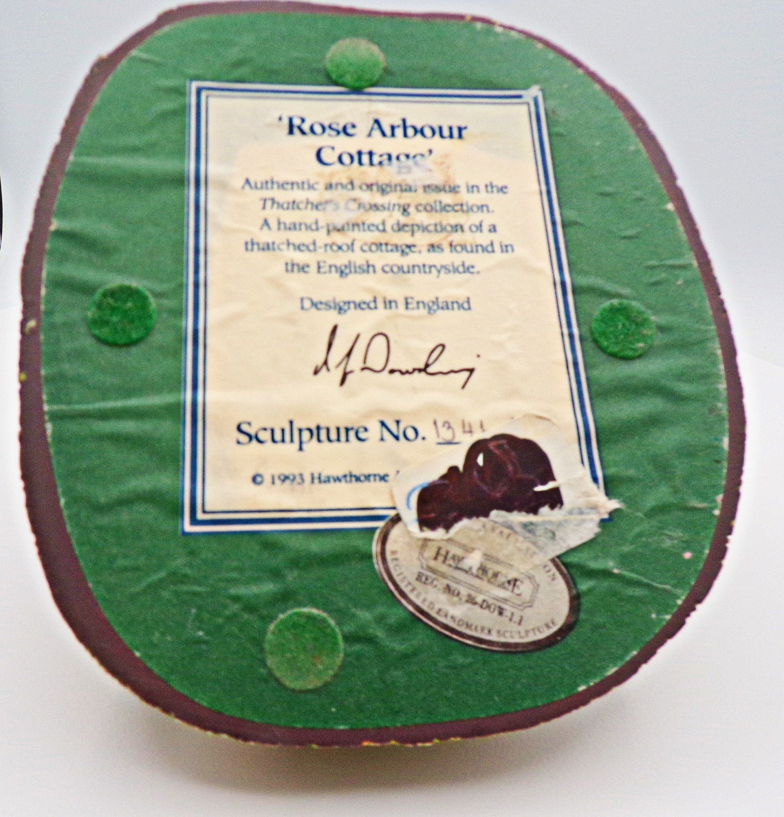 Rose Arbour Cottage, Hawthorne Architectural Register Miniature House ...