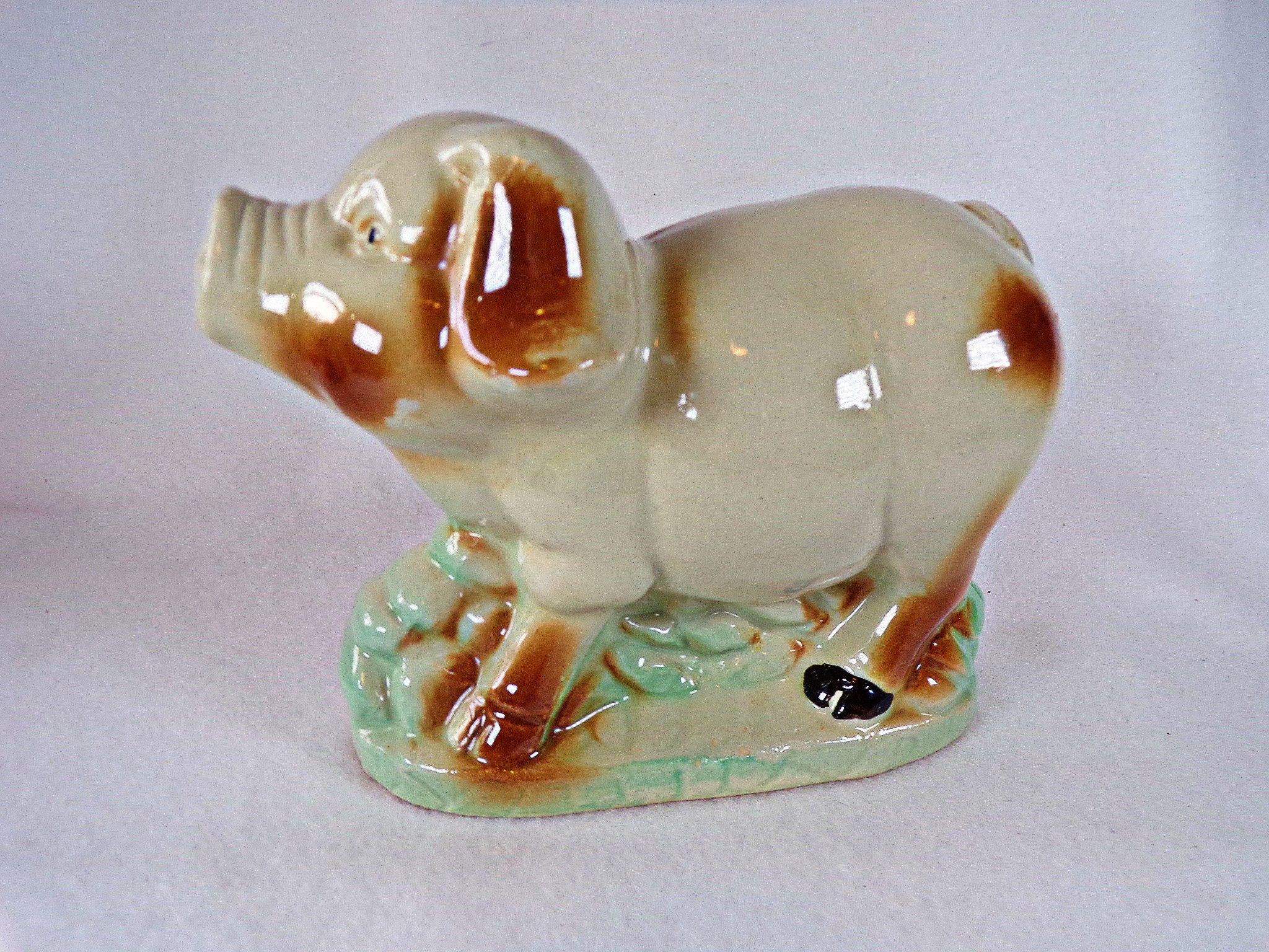 Vintage Ceramic Pig Figurine Made in Brazil - Etsy