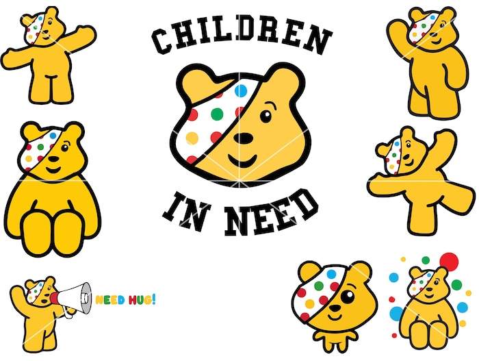 Pudsey Bear Svg - Etsy UK