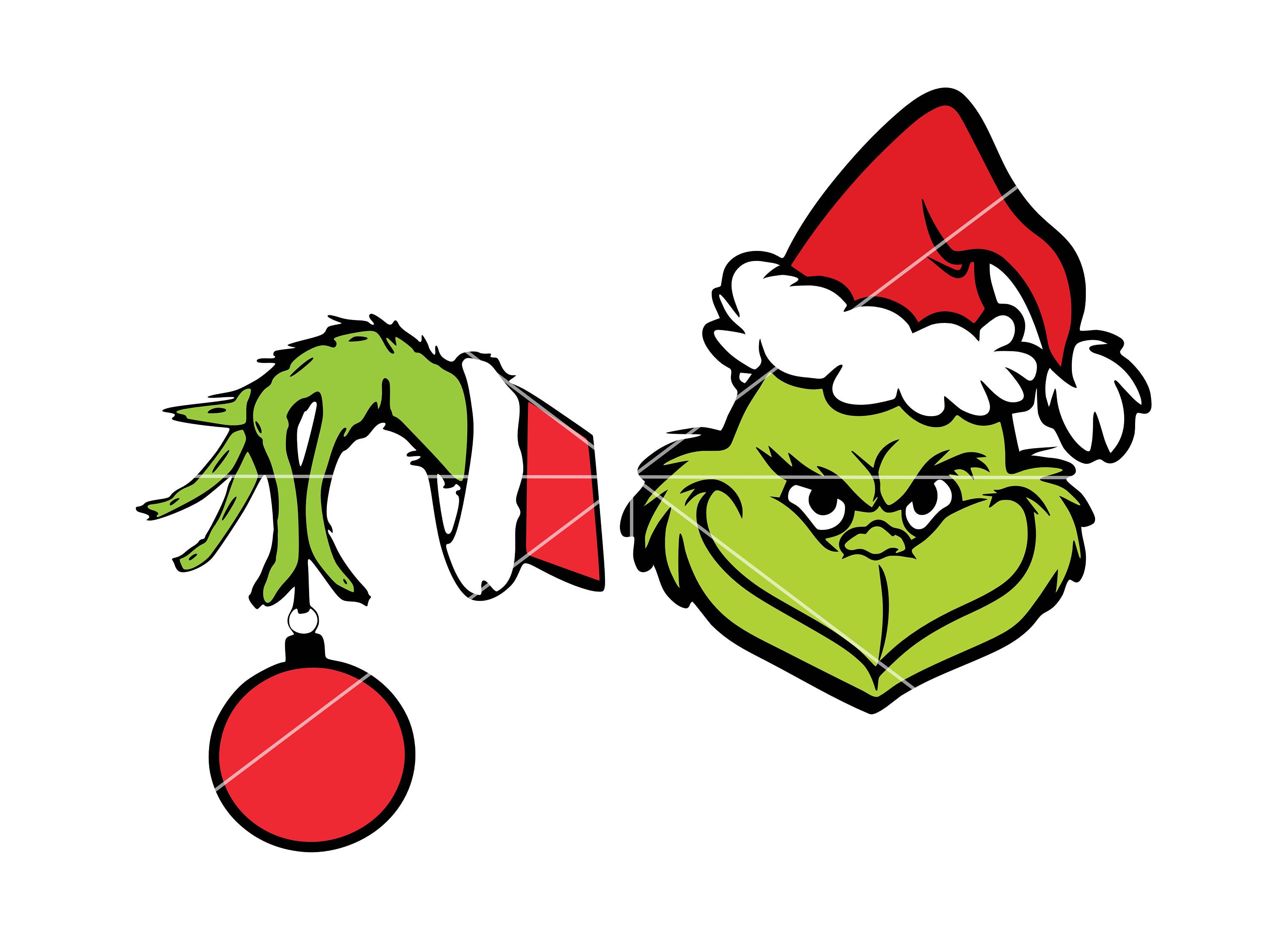 Paquete en capas svg Navidad Grinch Mano svg cricut archivo - Etsy España