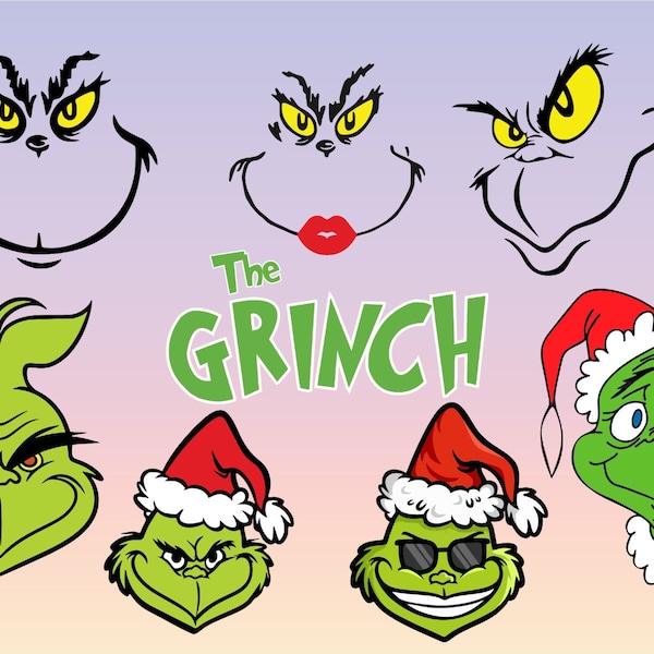 Grinch Face - Etsy