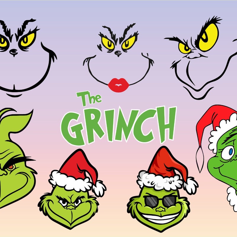 Grinch Face - Etsy