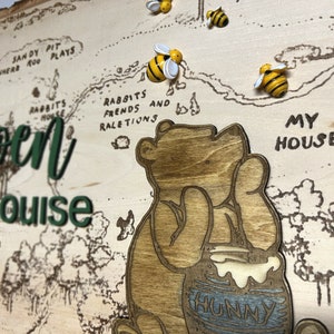 Winnie the Pooh Personalized Name Sign - Etsy