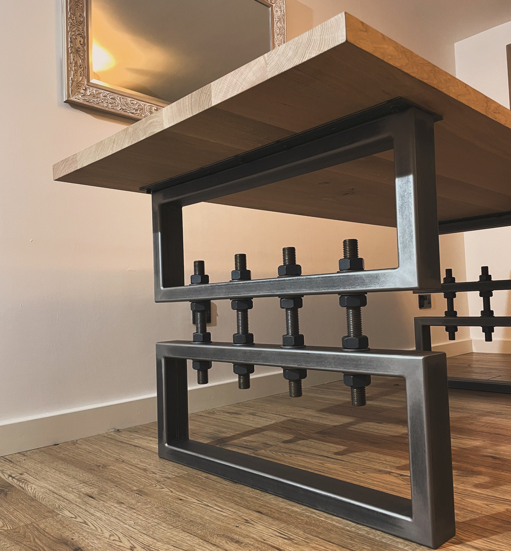 Height Adjustable Double Rectangular Table Design - Etsy