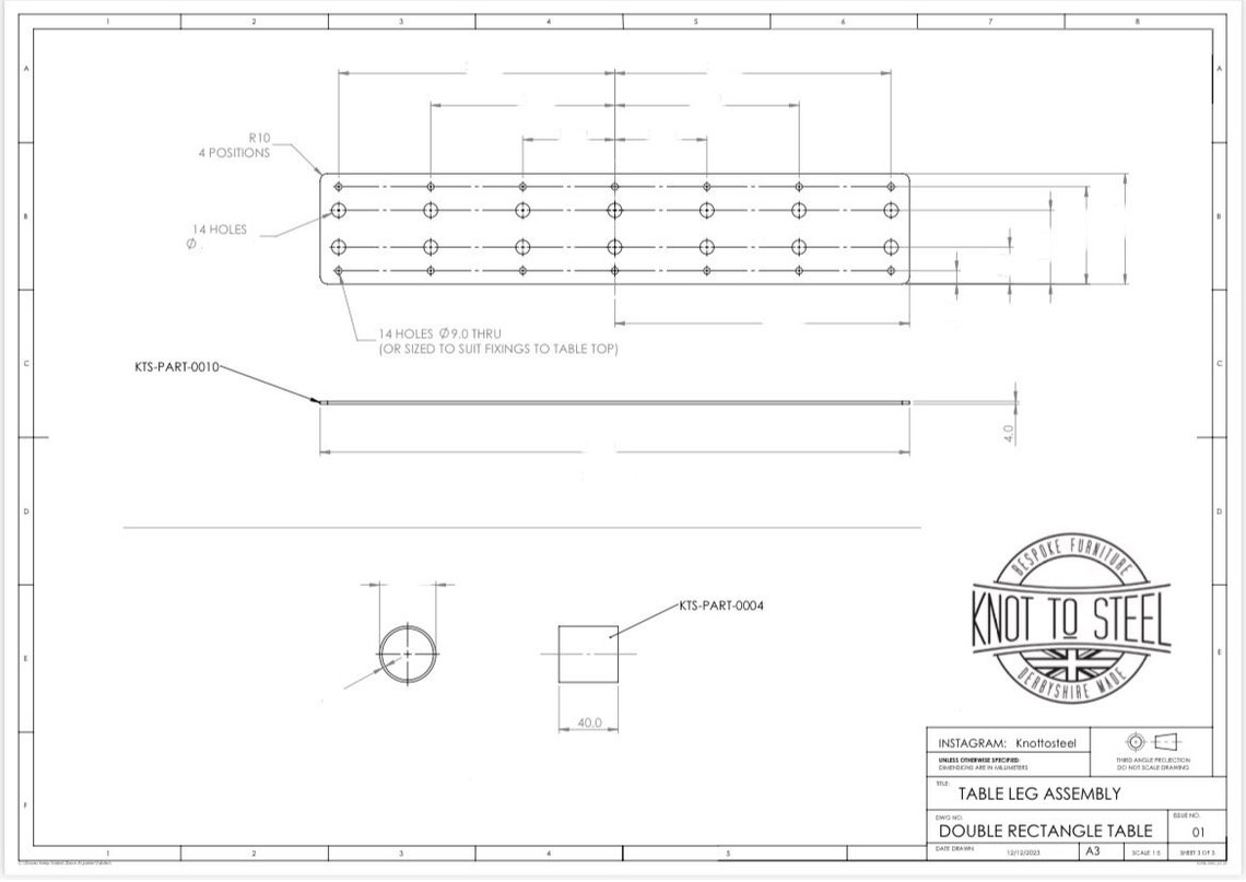 Height Adjustable Double Rectangular Table Design - Etsy