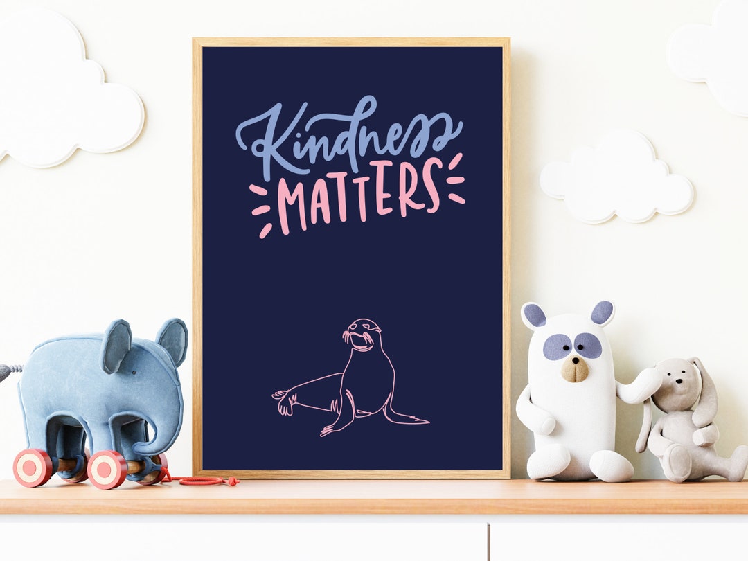 Poster 'kindness Matters' for the Children's Room Downloadable Digital ...