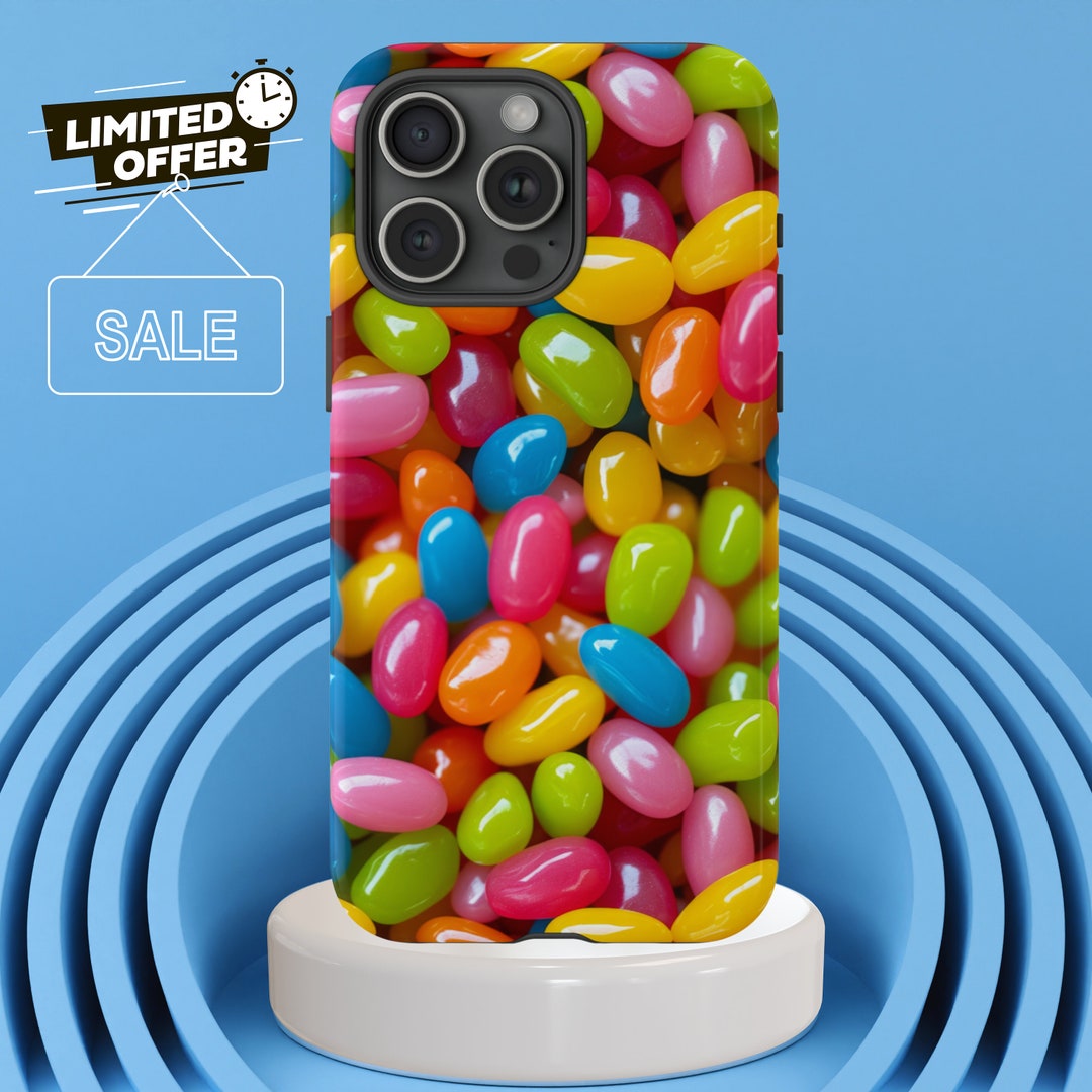 Colorful Candy Beans Phone Case, Fun and Vibrant Protective Cover for ...