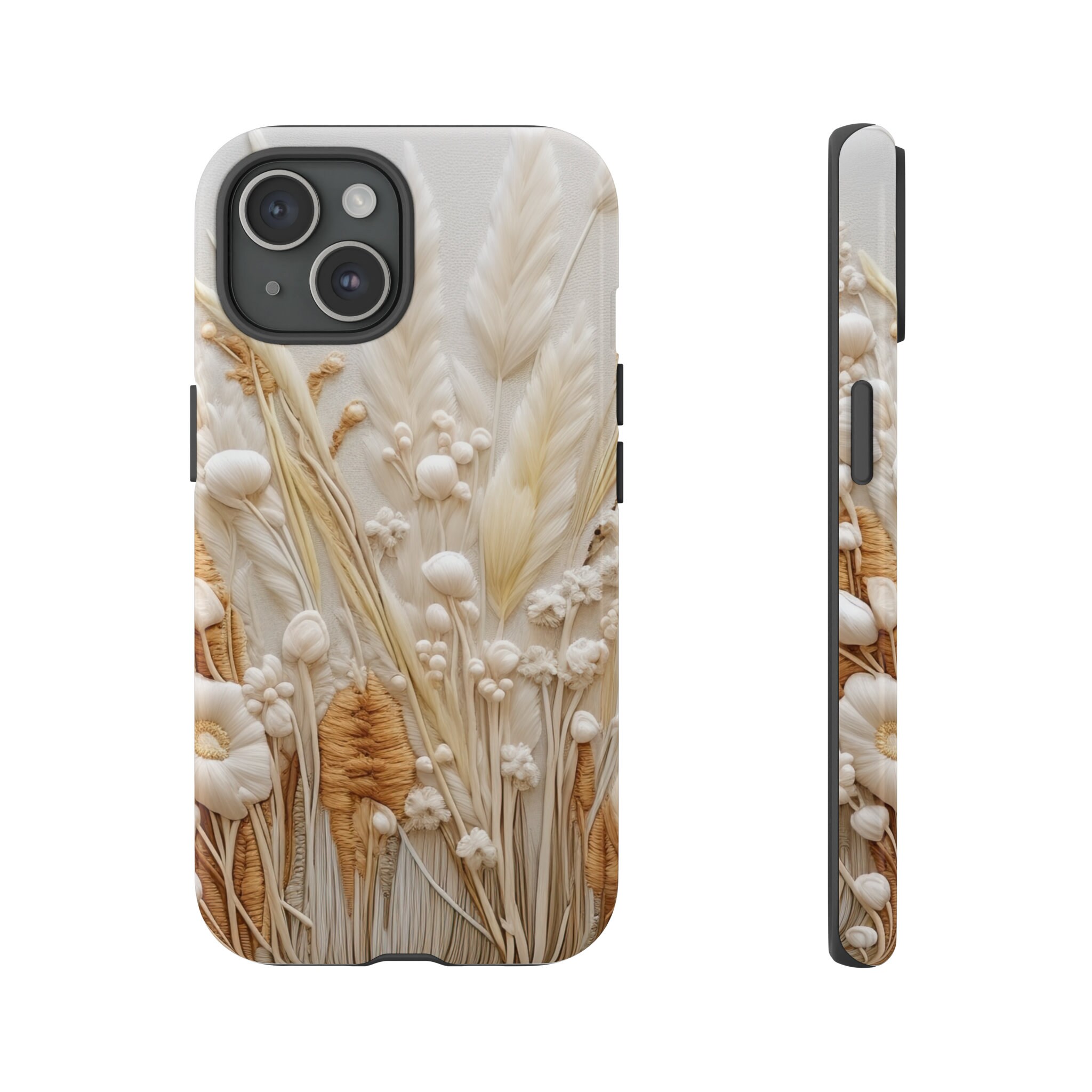 Pampas Grass 3D Phone Case, Bohemian Chic Phone Cover, Ideal Accessory ...