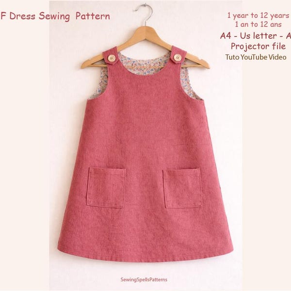 Trapeze Dress Pattern - Etsy UK