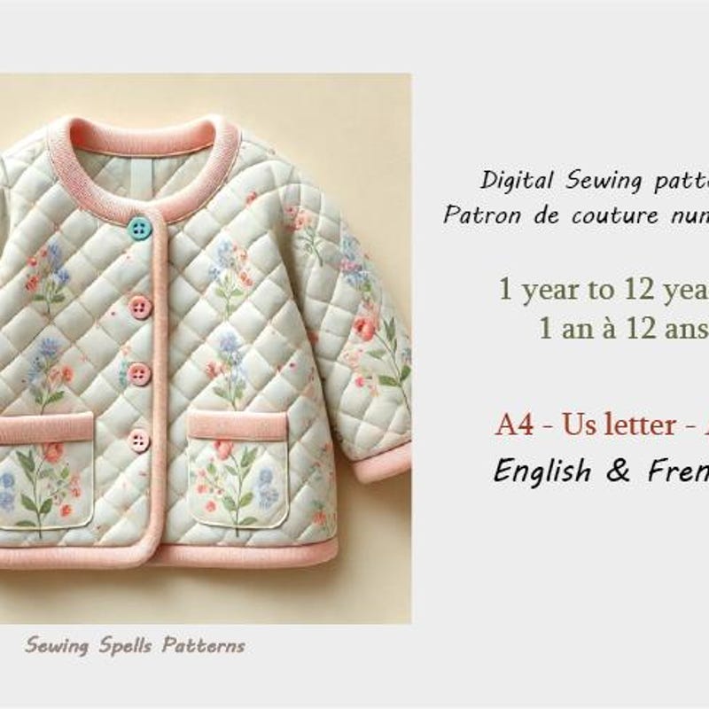 Quilted Jacket Pattern - Etsy
