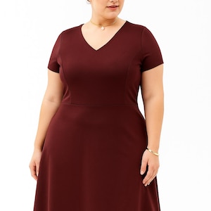 Princess Cut Dress Sewing Pattern - Plus Sizes and Extended Sizes ...