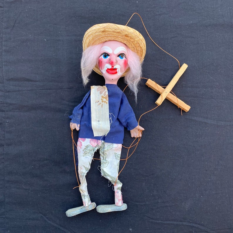Vintage Marionette Puppet Mexico Souvenir Toy Tourist Traveler Mountain ...