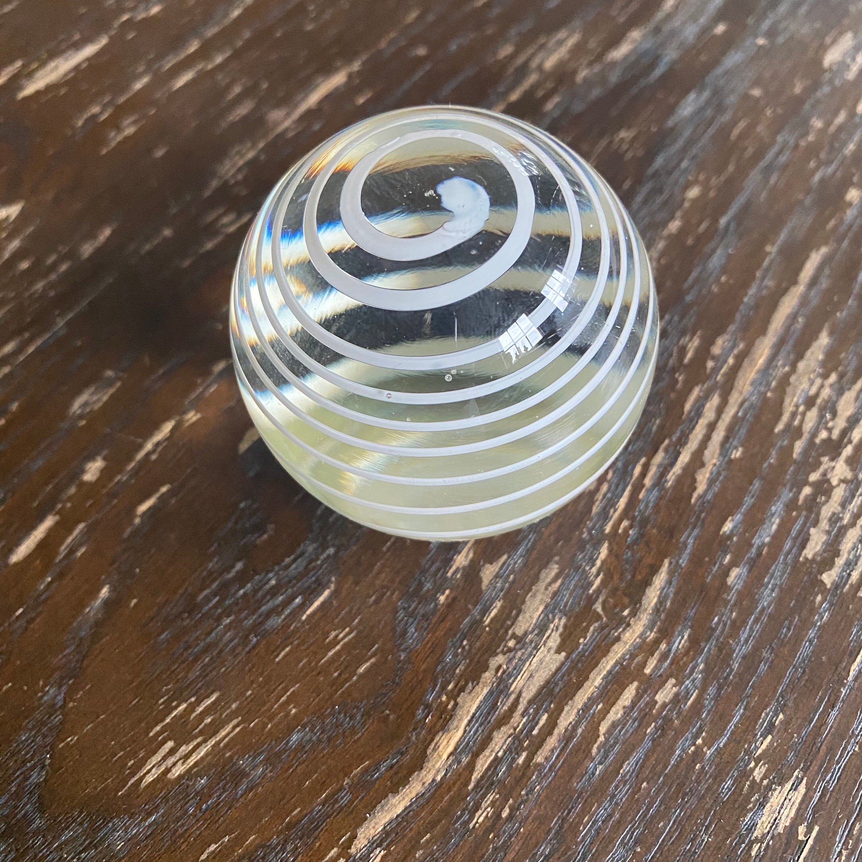 Murano Glass Swirl Paperweight Ball Italy Decor - Etsy