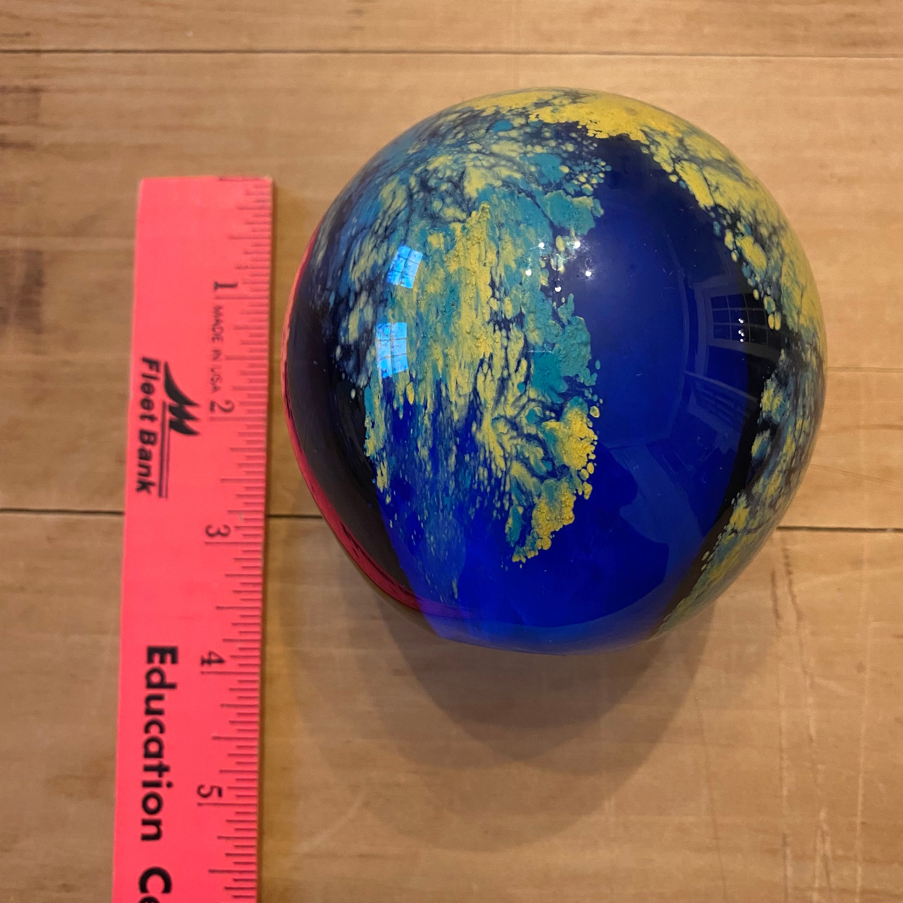 Glass Globe Orb Paperweight Abstract Earth Object - Etsy