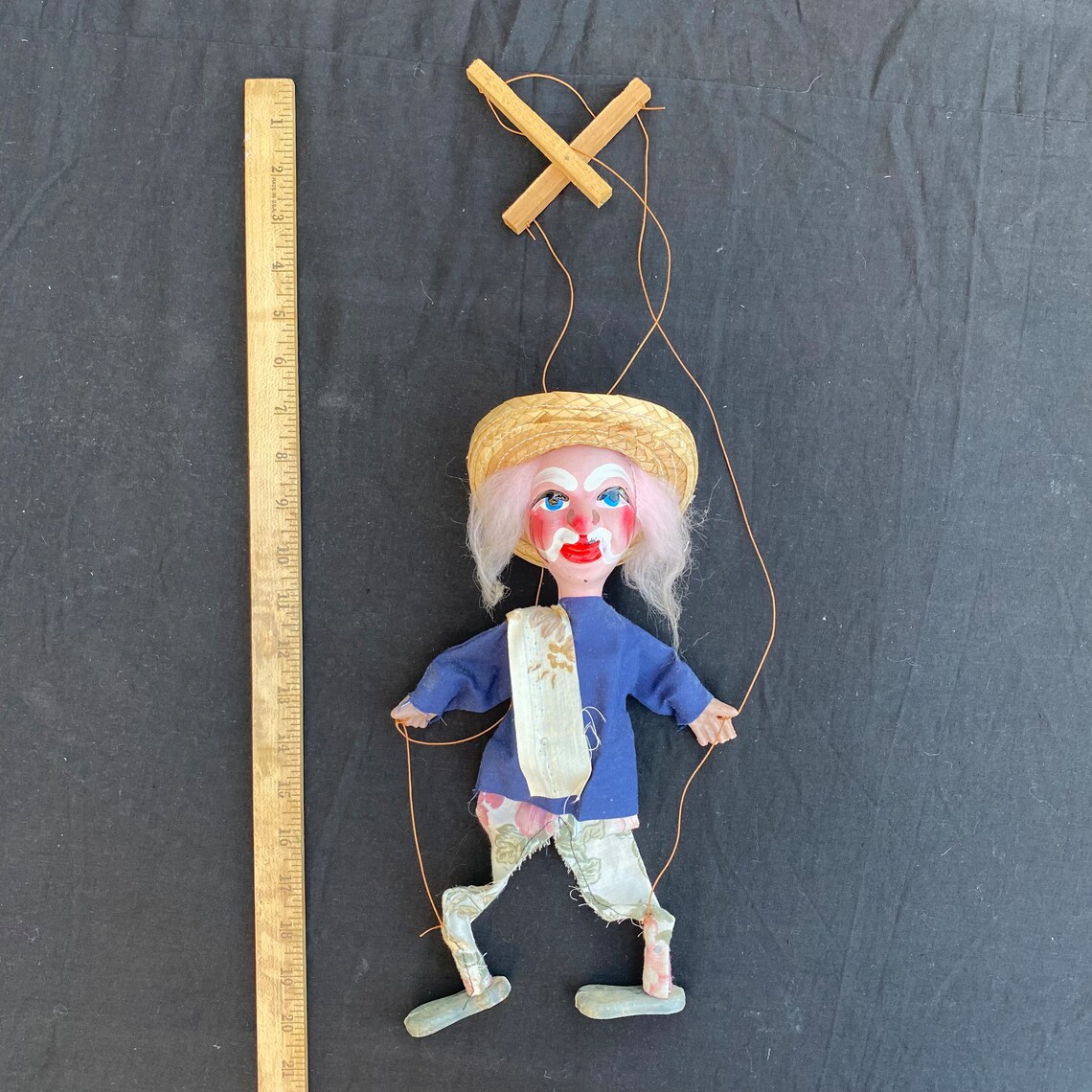 Vintage Marionette Puppet Mexico Souvenir Toy Tourist Traveler Mountain ...