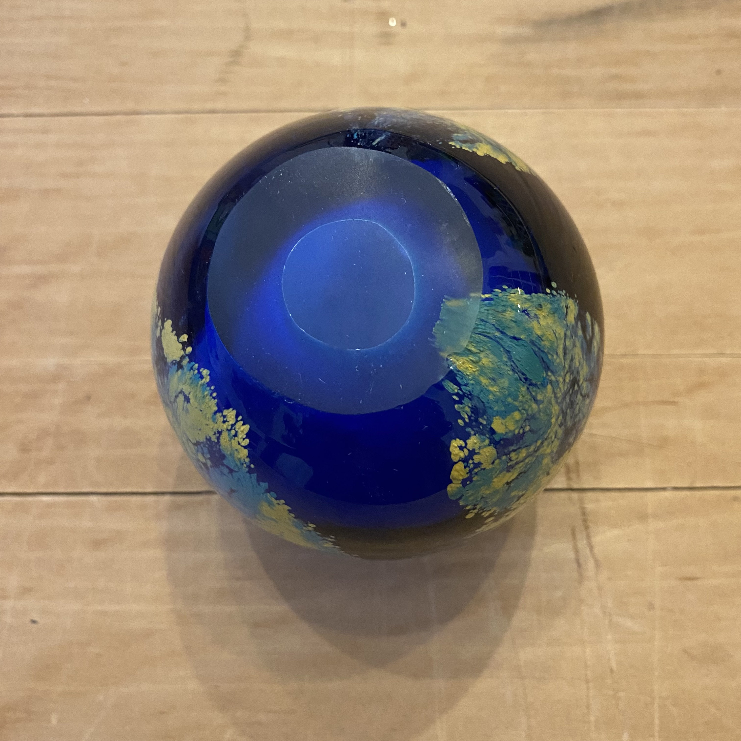 Glass Globe Orb Paperweight Abstract Earth Object - Etsy