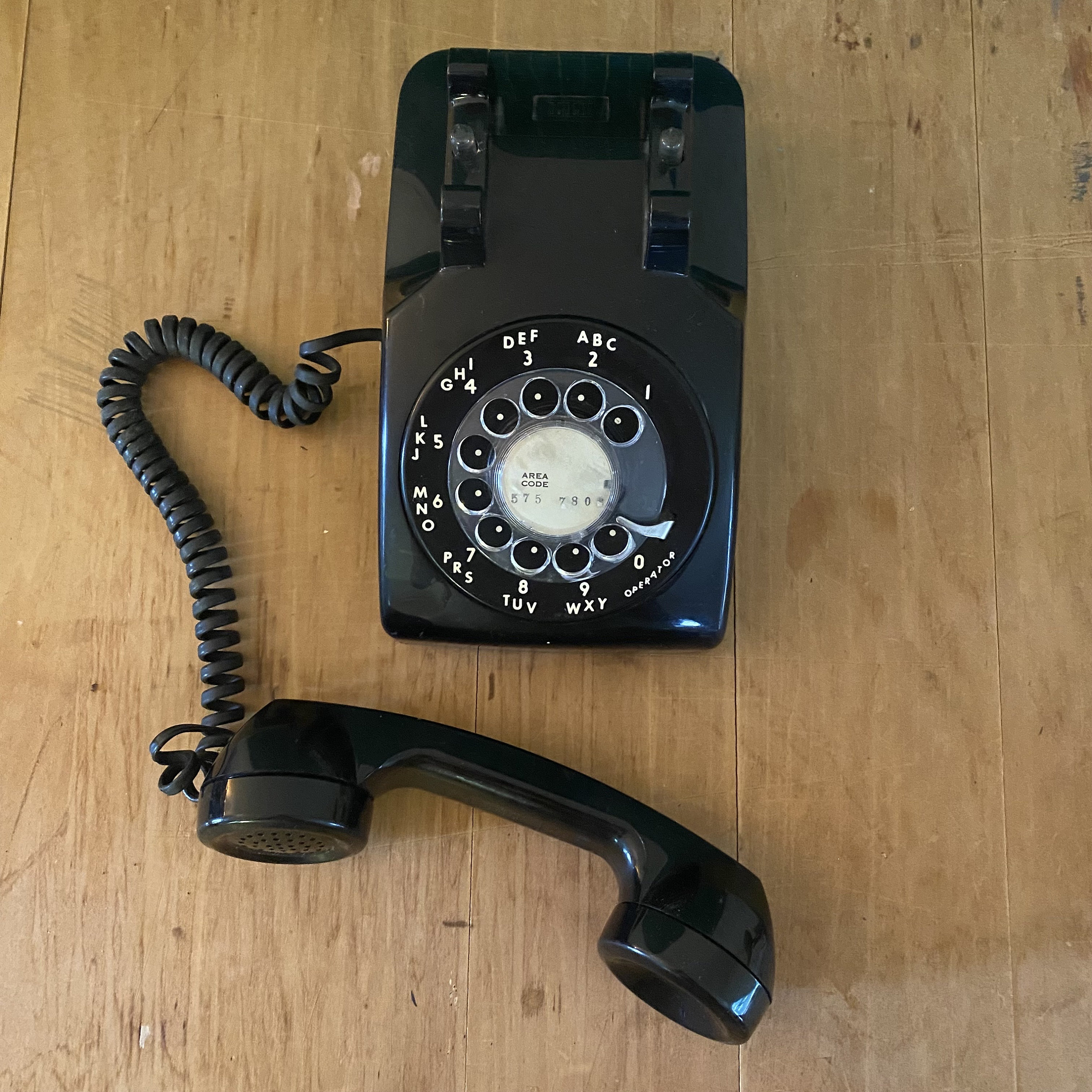 Vintage Rotary Dial Telephone Retro Desk Phone Black True Vintage - Etsy