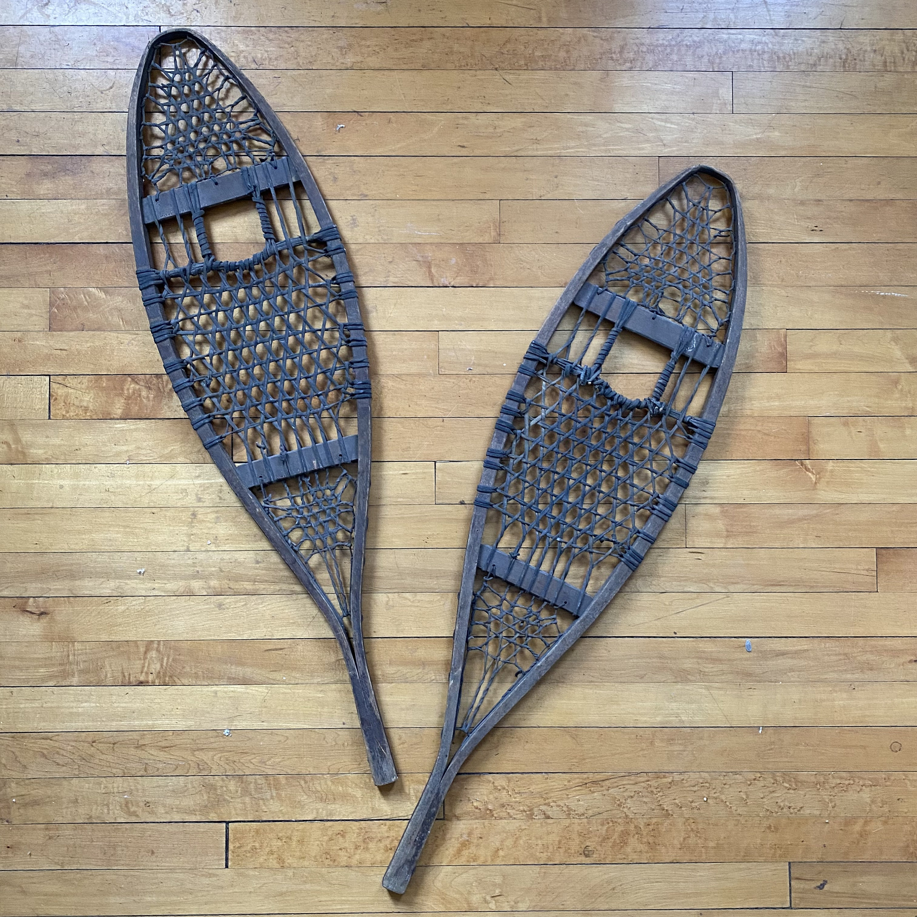 Antique Primitive Wooden Snowshoes Cabin Lodge Wall Decor - Etsy