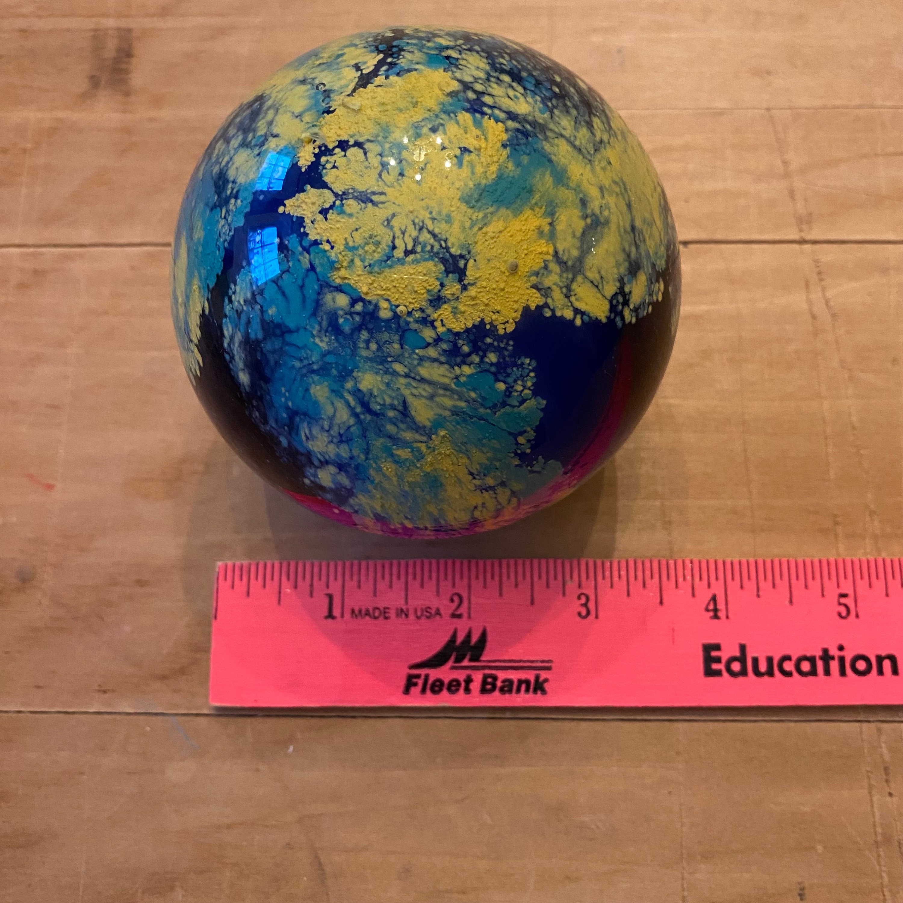 Glass Globe Orb Paperweight Abstract Earth Object - Etsy