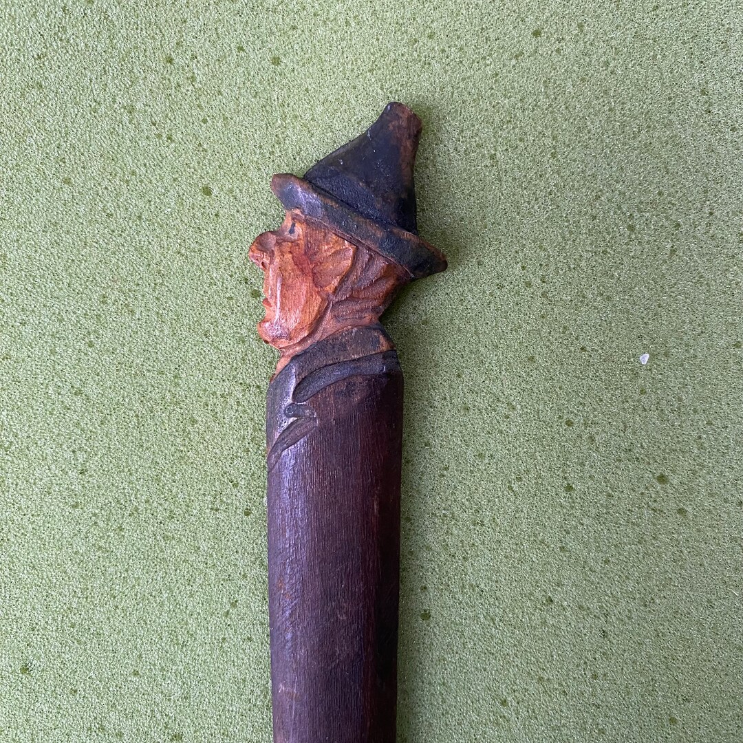 Carved Wood Letter Opener Antique Profile Face - Etsy