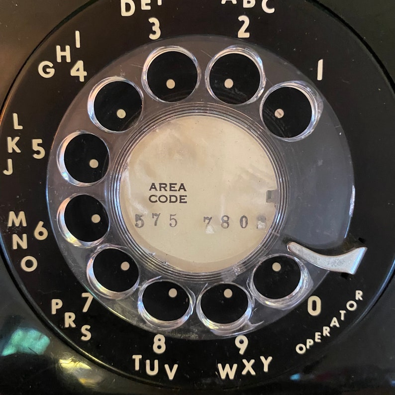 Vintage Rotary Dial Telephone Retro Desk Phone Black True Vintage - Etsy