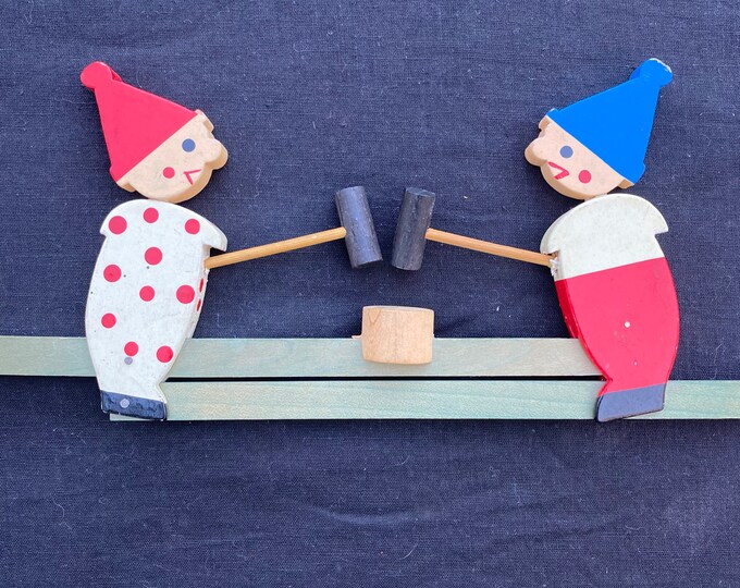 Vintage Simple Automata Wood Moving Toy - Etsy
