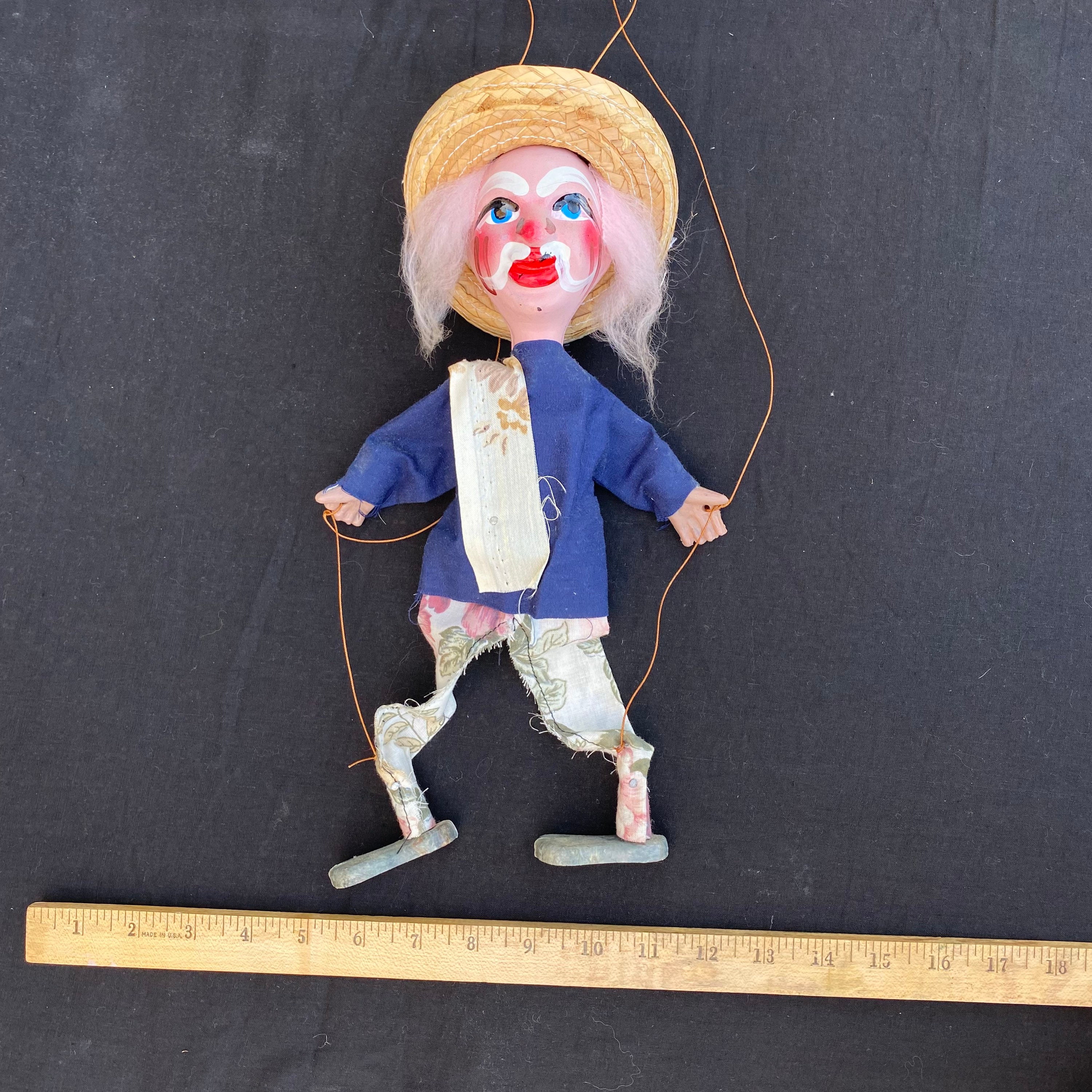 Vintage Marionette Puppet Mexico Souvenir Toy Tourist Traveler Mountain ...