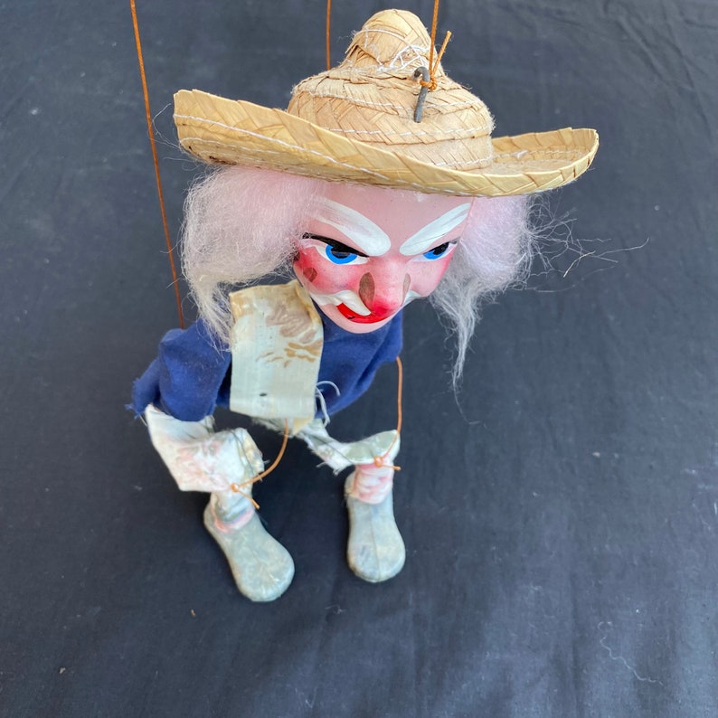 Vintage Marionette Puppet Mexico Souvenir Toy Tourist Traveler Mountain ...