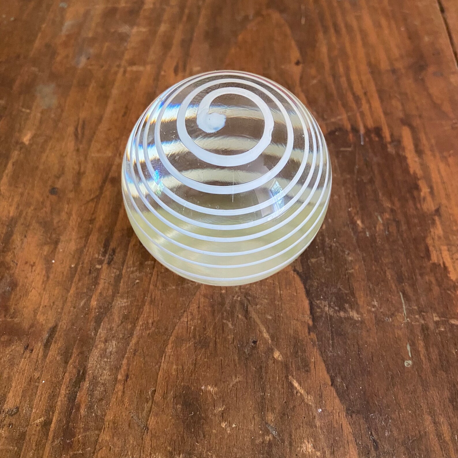Murano Glass Swirl Paperweight Ball Italy Decor - Etsy