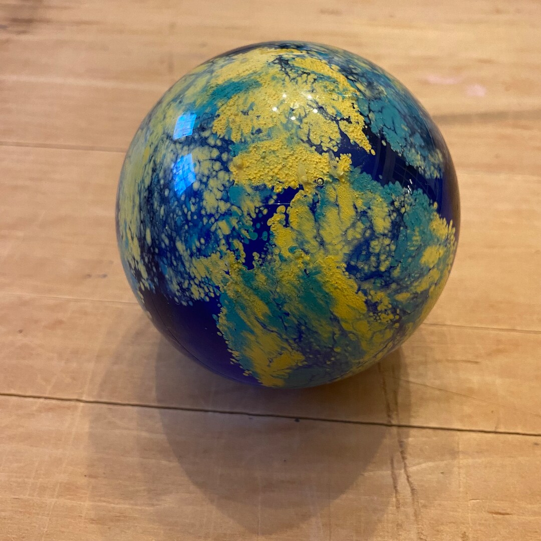 Glass Globe Orb Paperweight Abstract Earth Object - Etsy