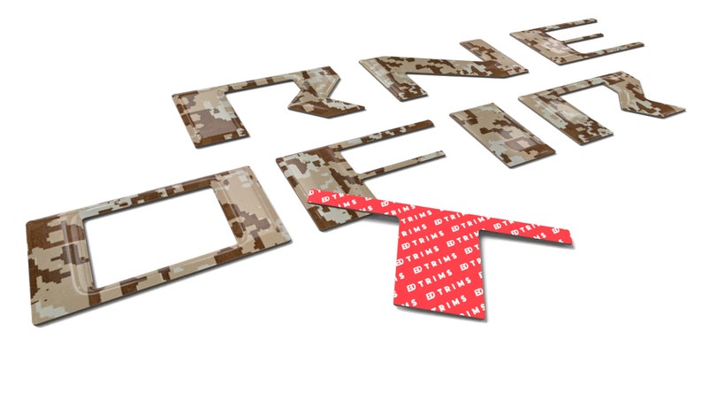 Nissan Frontier Tailgate Letter Inserts: 3D Domed Decals (2022-2025) - Etsy