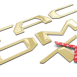 3D Raised Domed Tailgate Letter Inserts Decals Fit TACOMA 2016-2023 ...