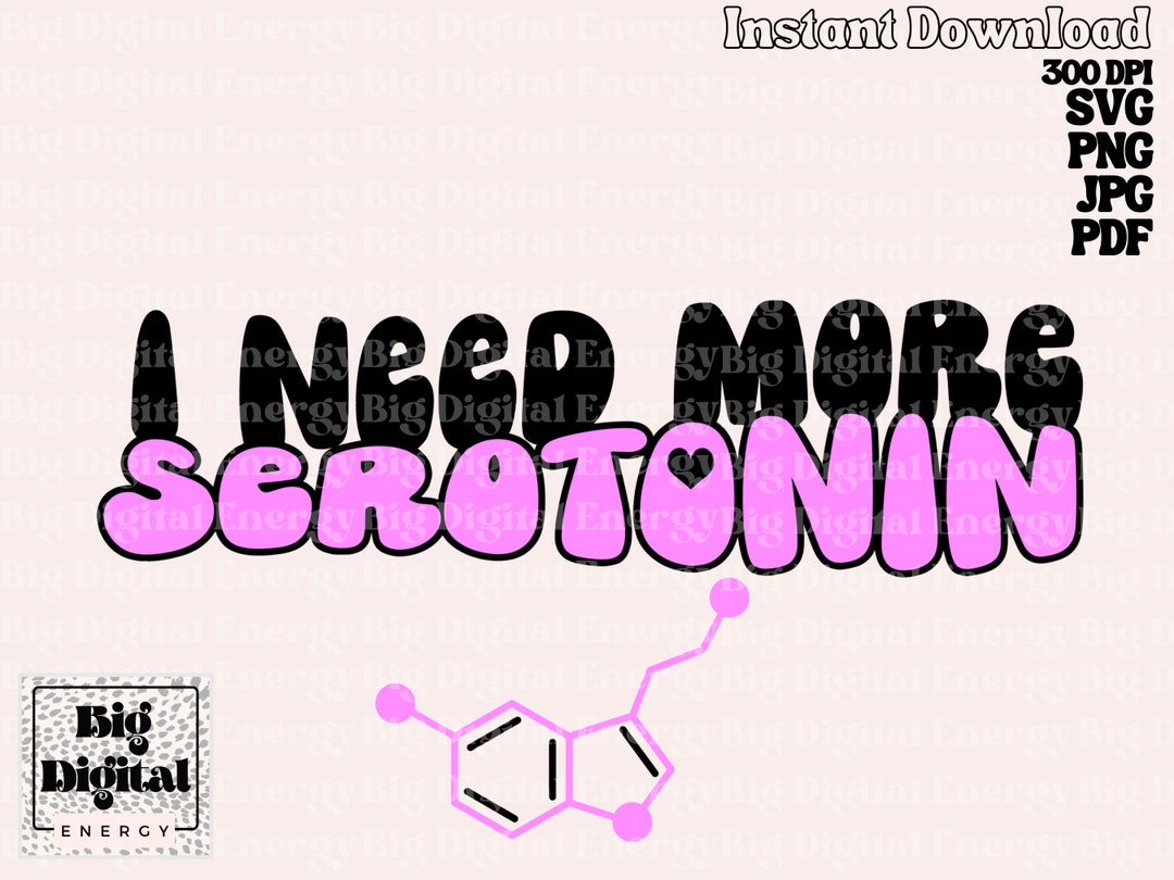 Serotonin Digital Download, Self Care Gift, Psychology Gift, Serotonin ...